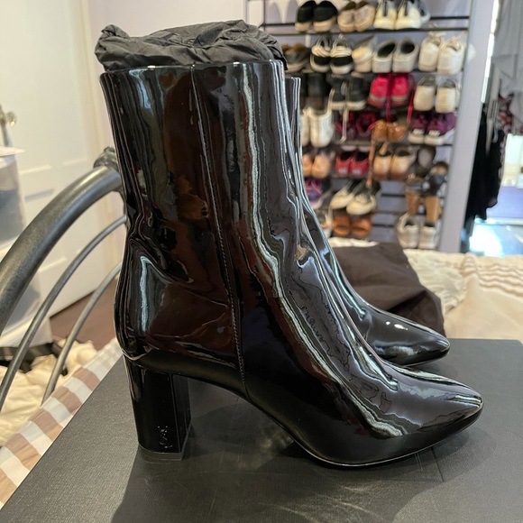 Yves Saint Laurent | Shoes | Brand New Ysl Lou Patent Leather Ankle ...